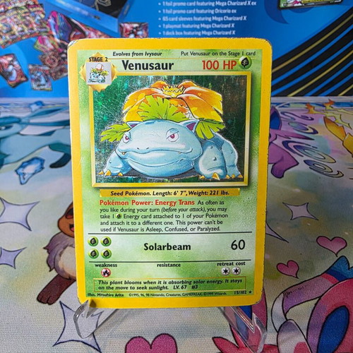 Venusaur (BS 15) Base Set Pokemon κάρτα… - € 49,99 - Vendora.gr