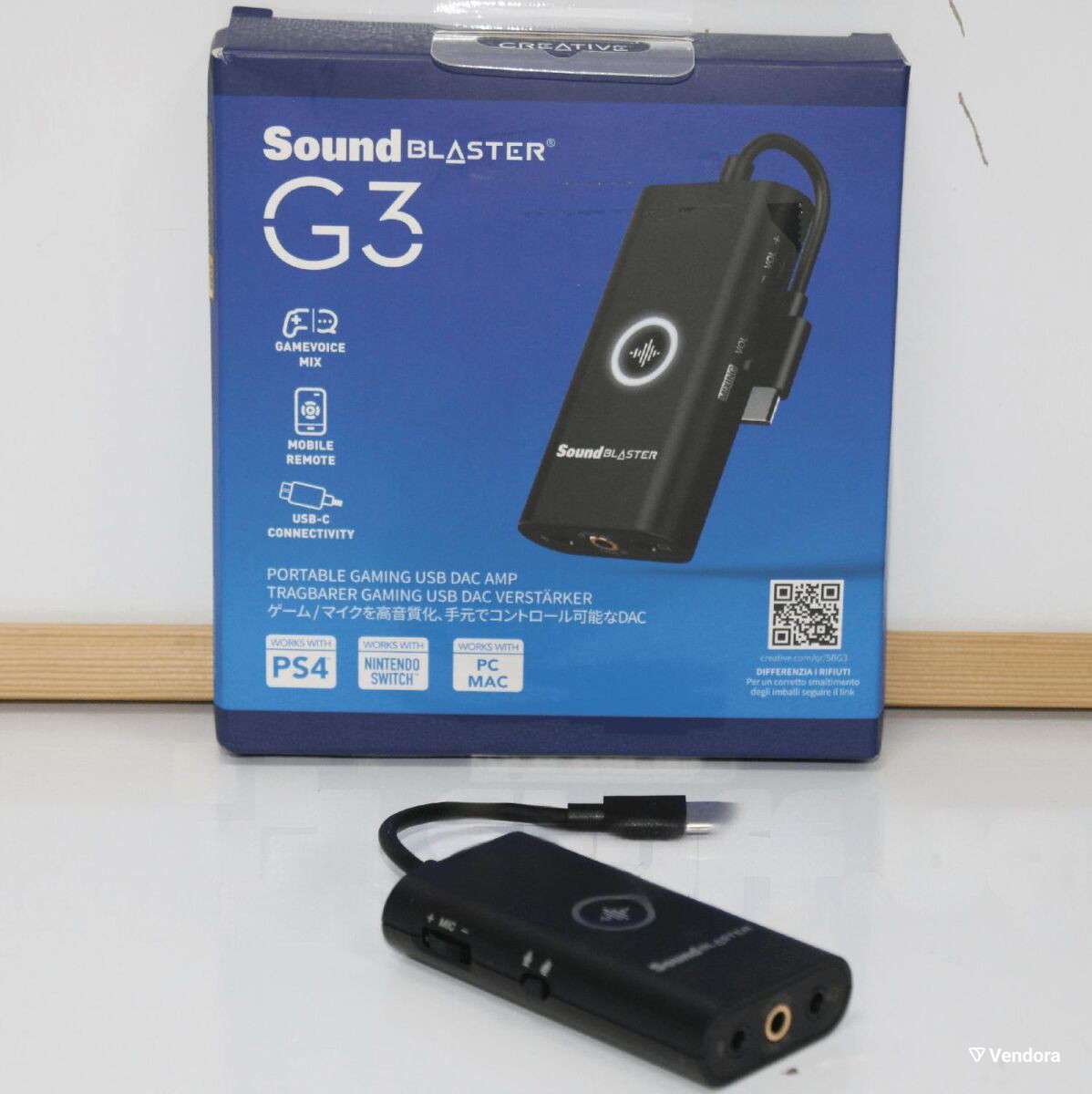 Κάρτα ήχου Creative Sound Blaster G3… - € 40,00 - Vendora.gr