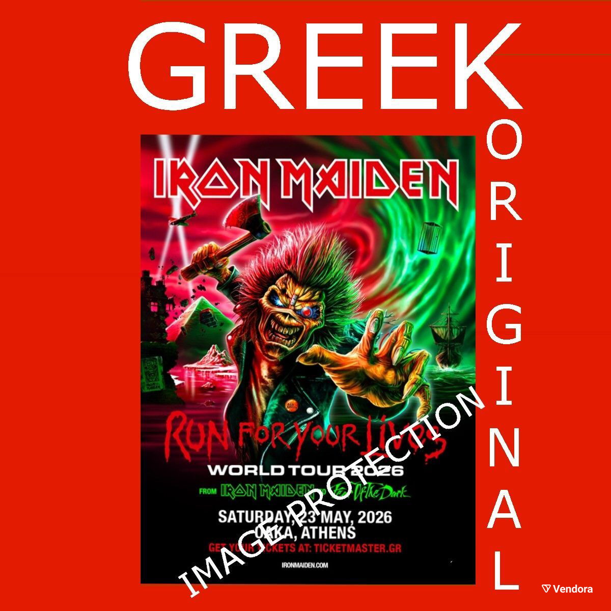 Iron Maiden αφίσα μεταχειρισμένη για… - € 10,00 - Vendora.cy