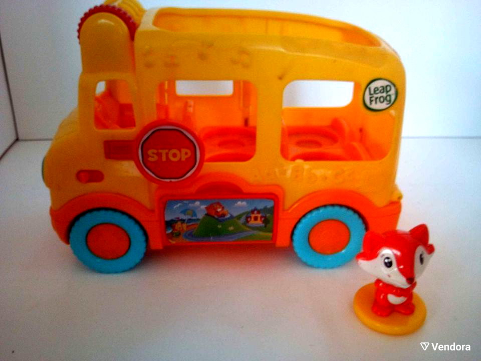 ΠΑΙΔΙΚΟ ΣΧΟΛΙΚΟ ΛΕΩΦΟΡΕΙΟ LEAP FROG ΜΕ ΦΙΓΟΥΡΑ - € 8,00 - Vendora
