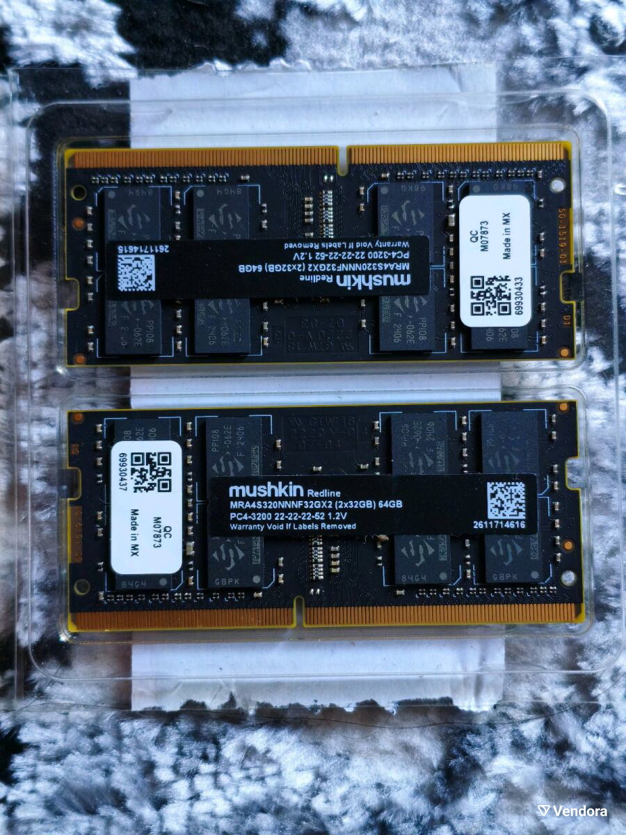 Mushkin RAM 64GB kit (2x32GB) DDR4… - € 399,99 - Vendora.gr