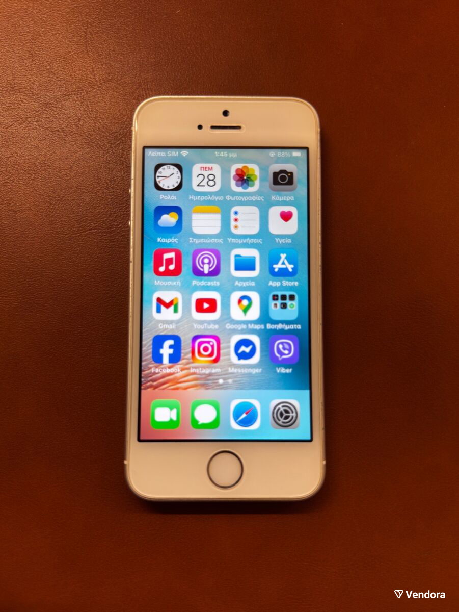 iPhone SE 1st Gen (2016) 32GB ασημί… - € 50,00 - Vendora.gr