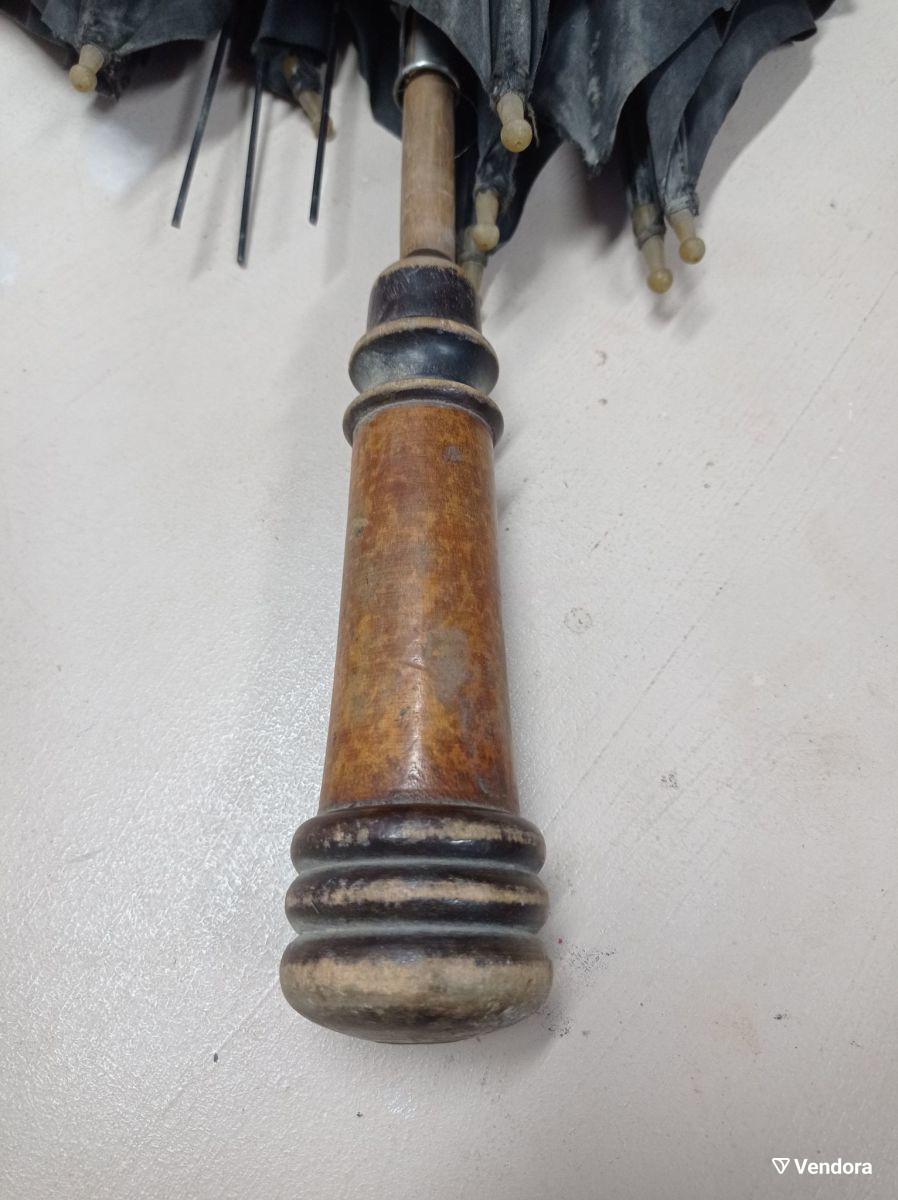 VINTAGE ΠΑΛΙΑ ΞΥΛΙΝΗ ΟΜΠΡΕΛΑ ΤΟΥ 50s ΠΚΨ - € 40,00 - Vendora