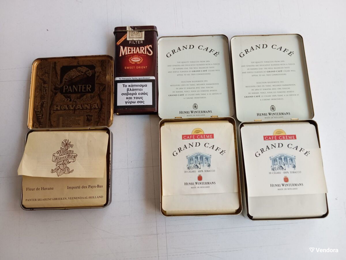 4 ΣΥΛΛΕΚΤΙΚΑ ΜΕΤΑΛΛΙΚΑ ΚΟΥΤΙΑ CIGARILLOS… - € 20,00 - Vendora.gr