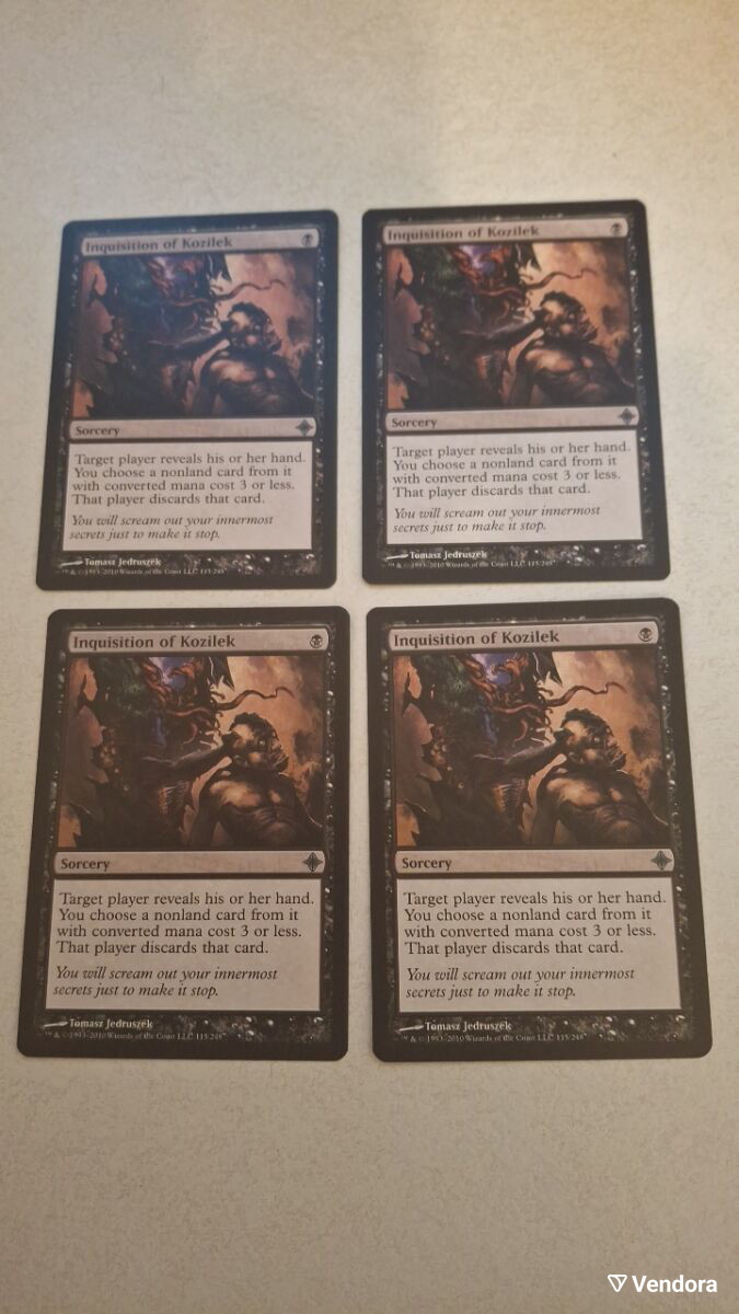 Mtg cards playset 4 καρτών Inquisition of… - € 2,00 - Vendora.gr