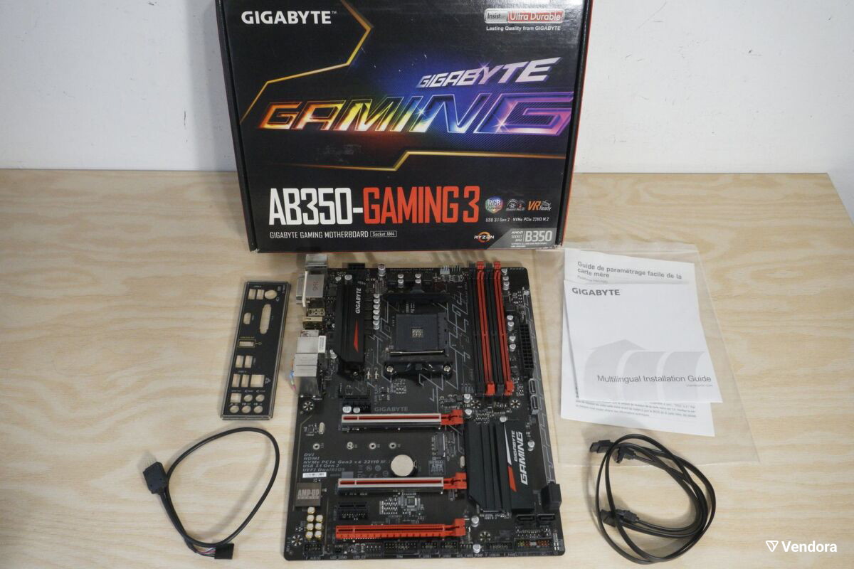 Μητρική πλακέτα Gigabyte AB350 Gaming 3… - € 59,90 - Vendora.gr