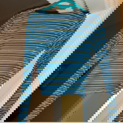 Ριγέ μακρυμάνικο μπλουζάκι σαν… - € 3,50 - Vendora.gr