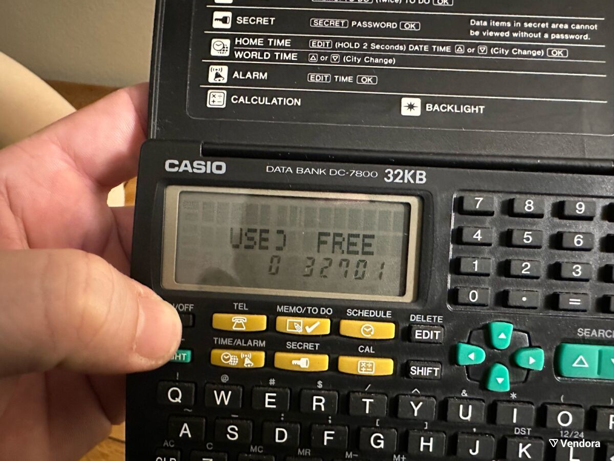 Casio DC7800 Retro Organizer data bank… - € 15,00 - Vendora.gr