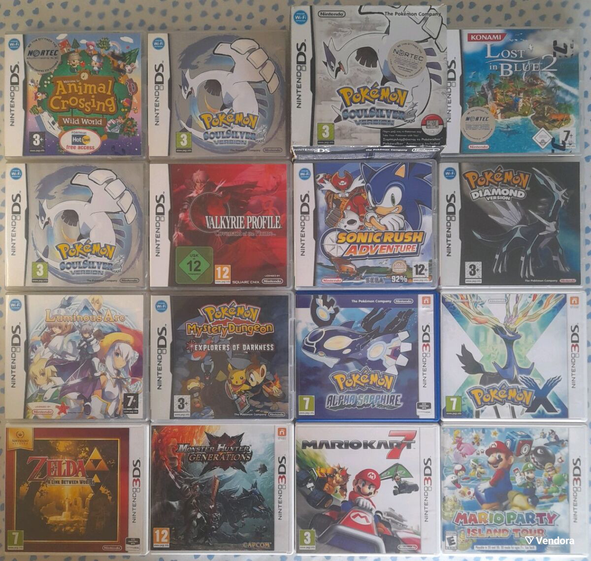 Nintendo DS 3DS παιχνίδια σαν καινούργια - € 645,00 - Vendora.gr