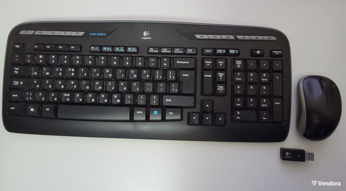 Logitech MK320 ασύρματο πληκτρολόγιο και… - € 12,00 - Vendora.gr
