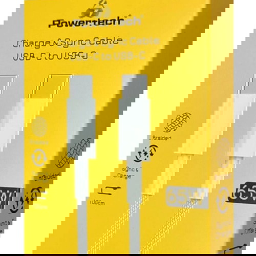 Powertech USB-C σε USB-C καλώδιο 65W 1m… - € 14,00 - Vendora.gr