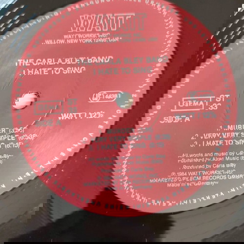 The Carla Bley Band I Hate To Sing… - € 20,00 - Vendora.gr