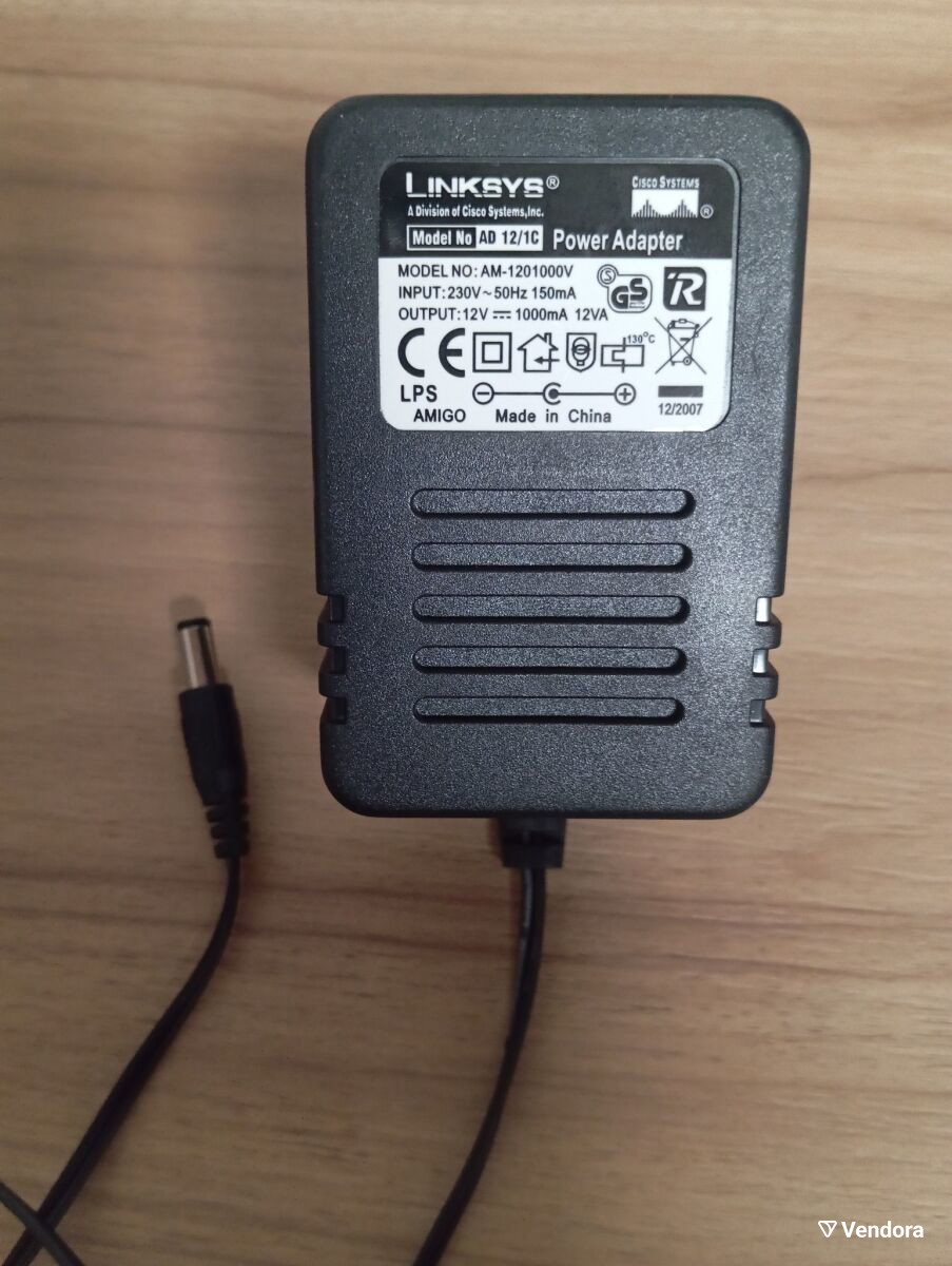 Linksys Power Adapter AD 12/1C… - € 9,00 - Vendora.gr
