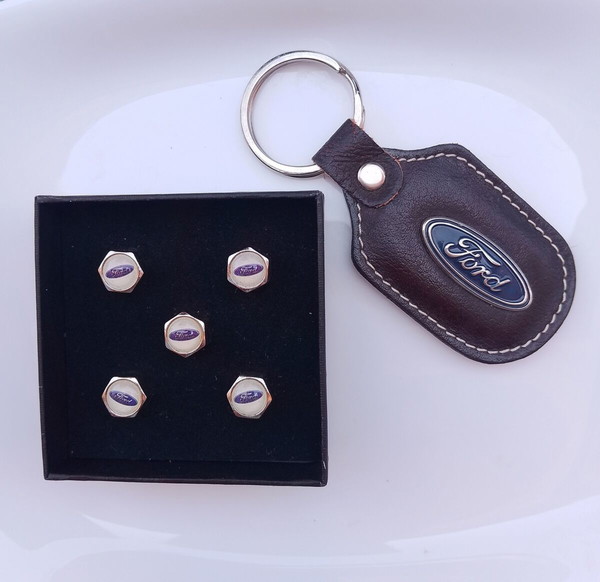 Σετ δώρου καπάκια βαλβίδων με μπρελόκ Ford - € 9,99 - Vendora.gr