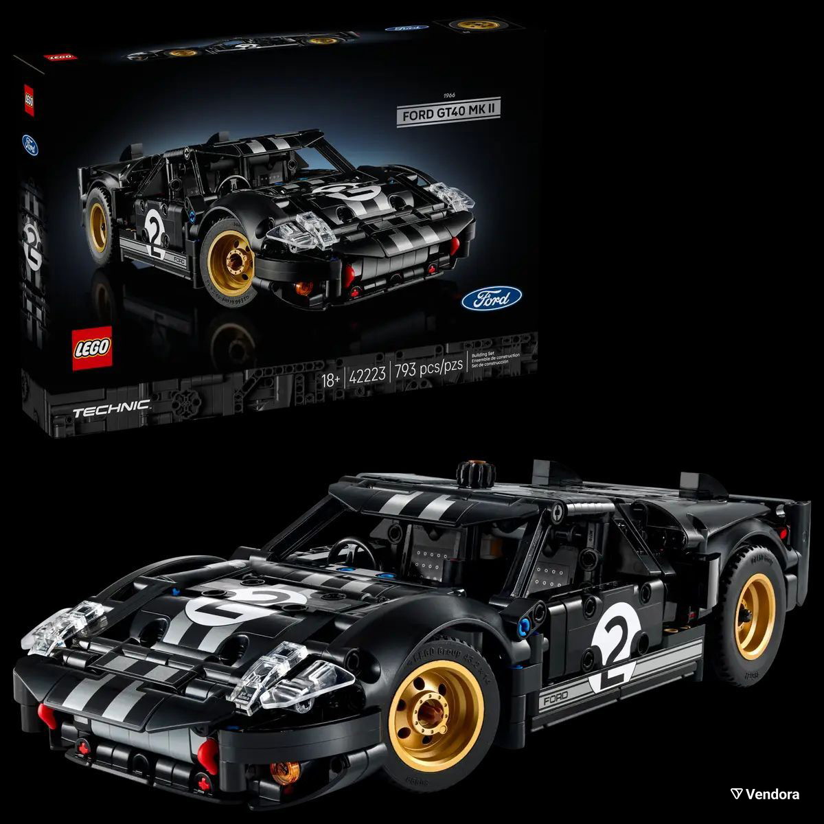 Lego 42223 1966 Ford GT40 MKII Race Car… - € 70,00 - Vendora.gr