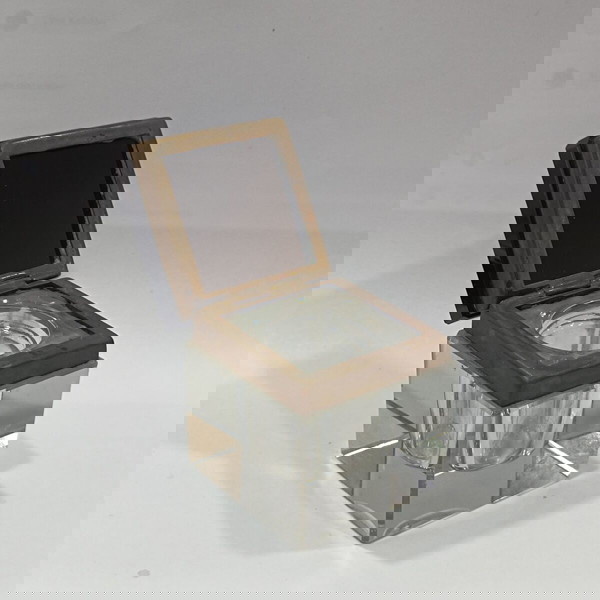 1920s Art Deco Antique Square Glass Ink… - € 29,00 - Vendora.gr