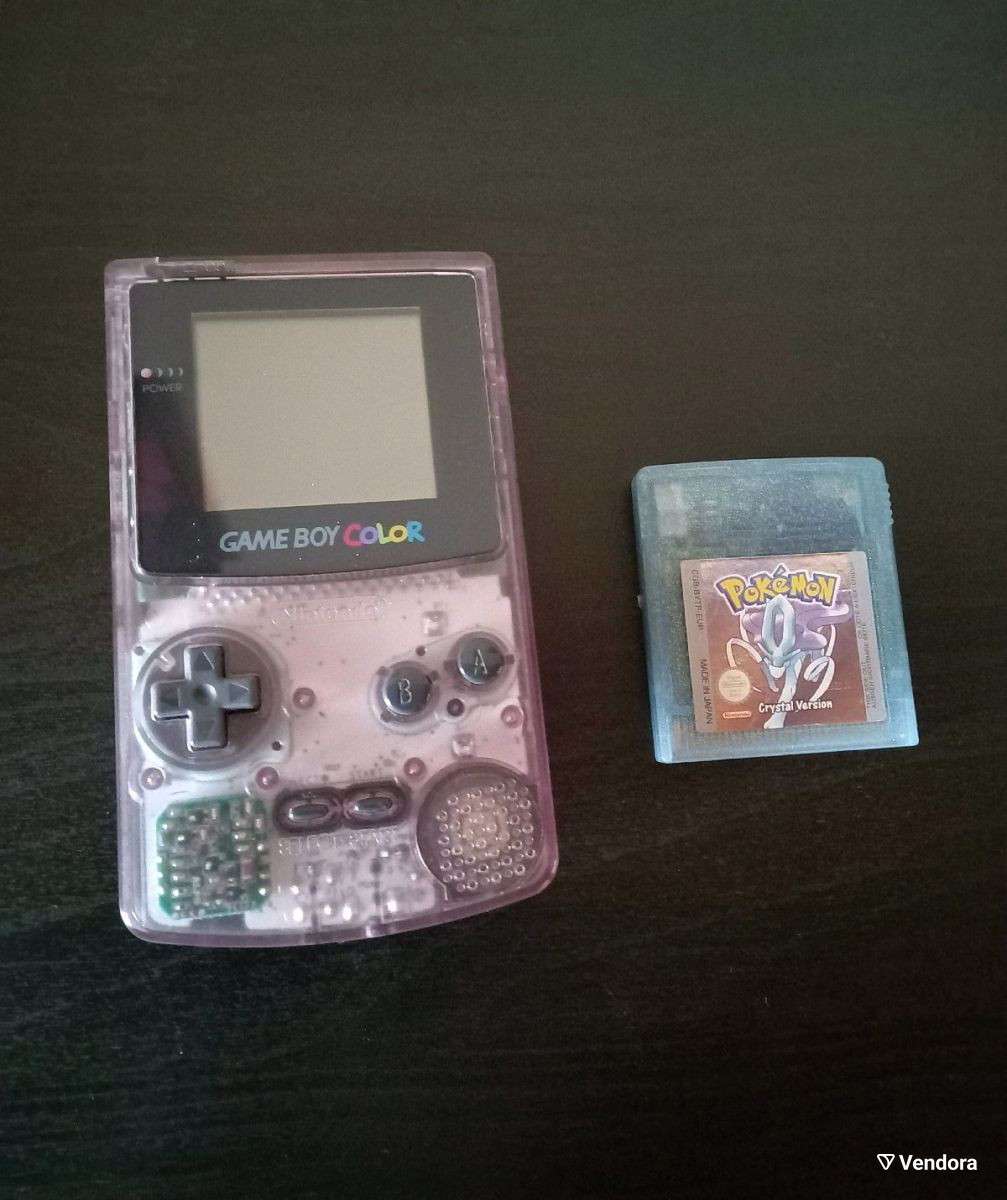 Game boy color + pokemon crystal - € 60,00 - Vendora.gr