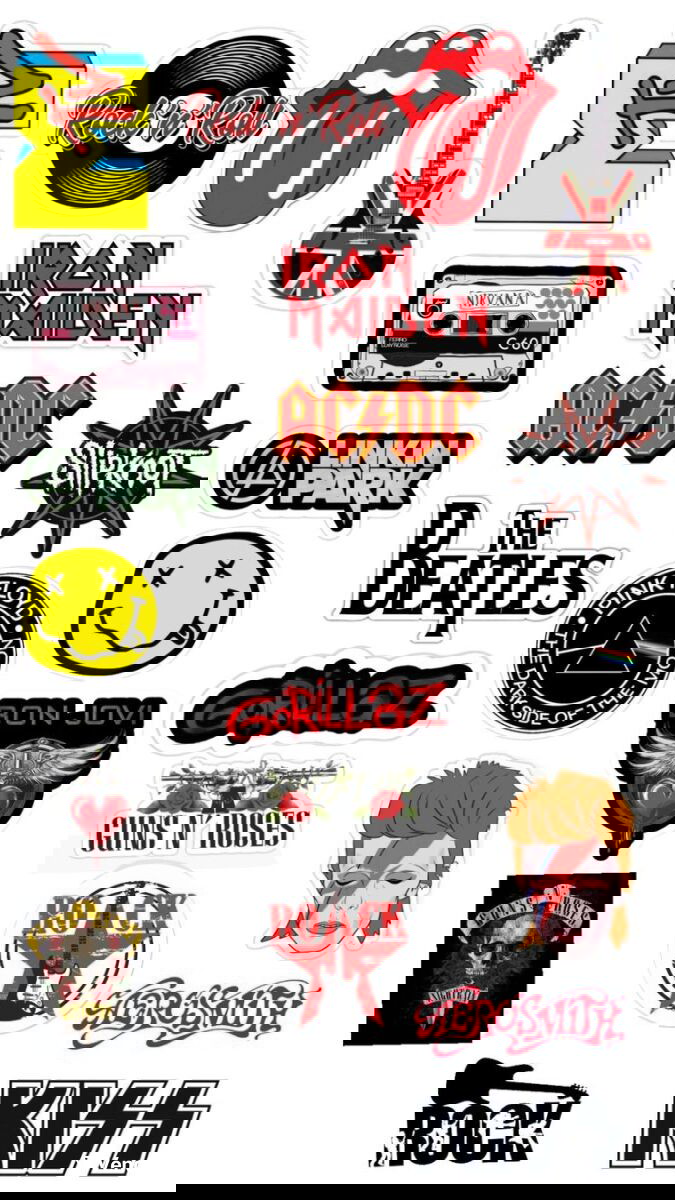 Αυτοκόλλητα rock and roll κατόπιν… - € 5,00 - Vendora.gr