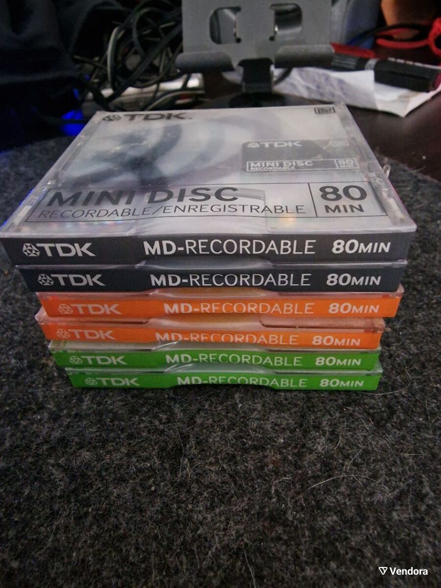 Mini Disc TDK 80 Colour Σφραγισμένα,… - € 59,99 - Vendora.gr