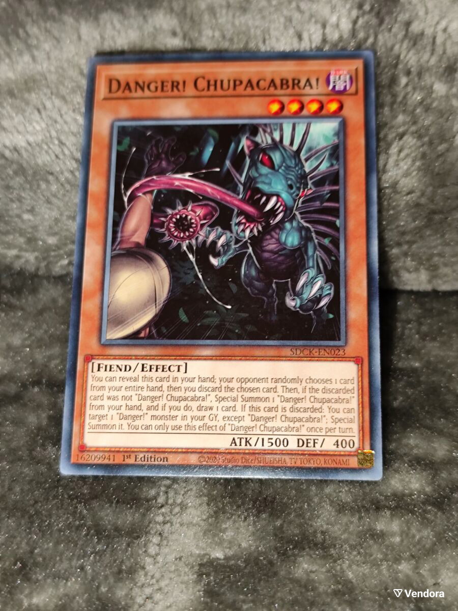 Danger Chupacabra Yu-Gi-Oh карта нова - € 2,40 - Vendora.bg
