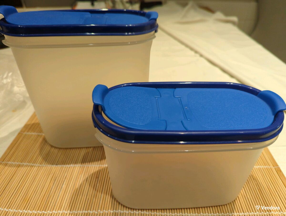 Tupperware δύο σκεύη αποθήκευσης - € 18,00 - Vendora.gr