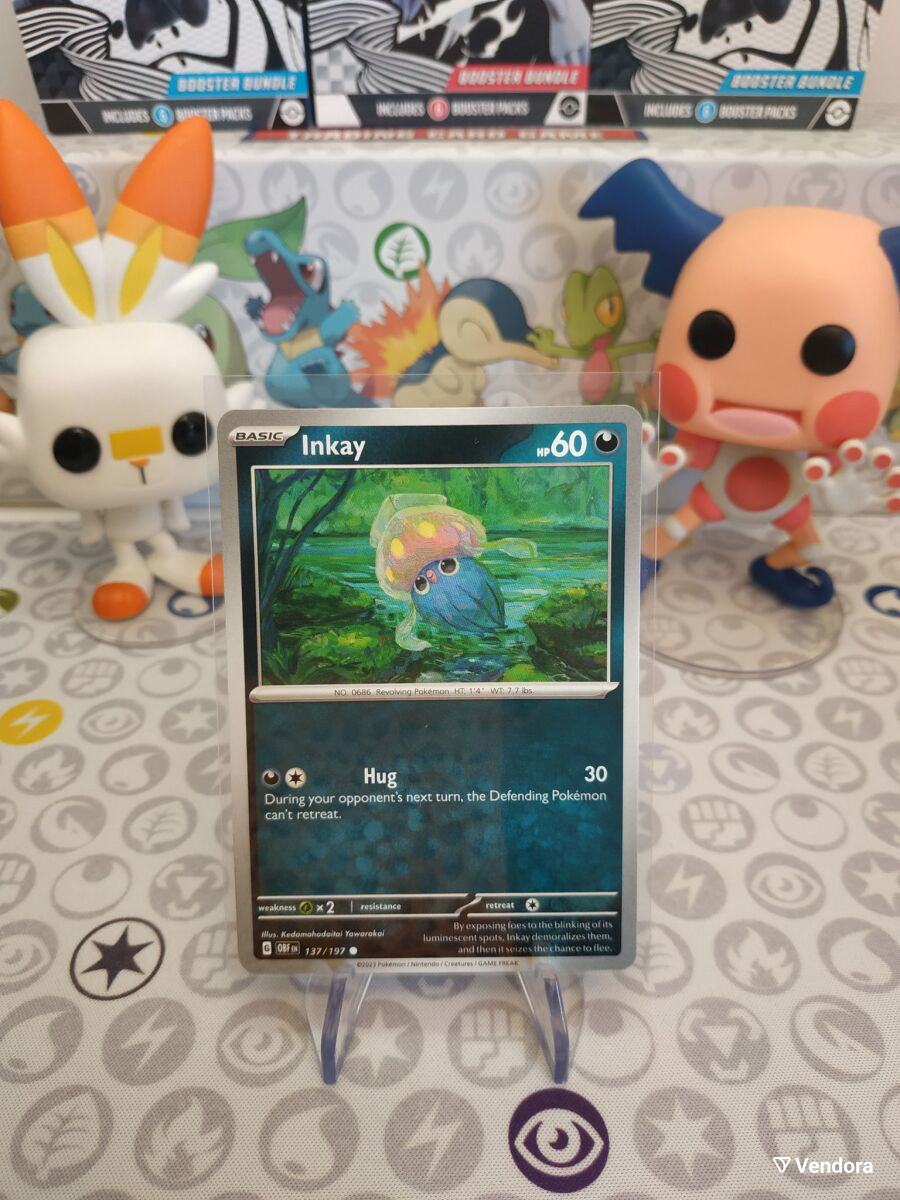 Pokemon Card Inkay OBF 137 σαν… - € 0,25 - Vendora.gr