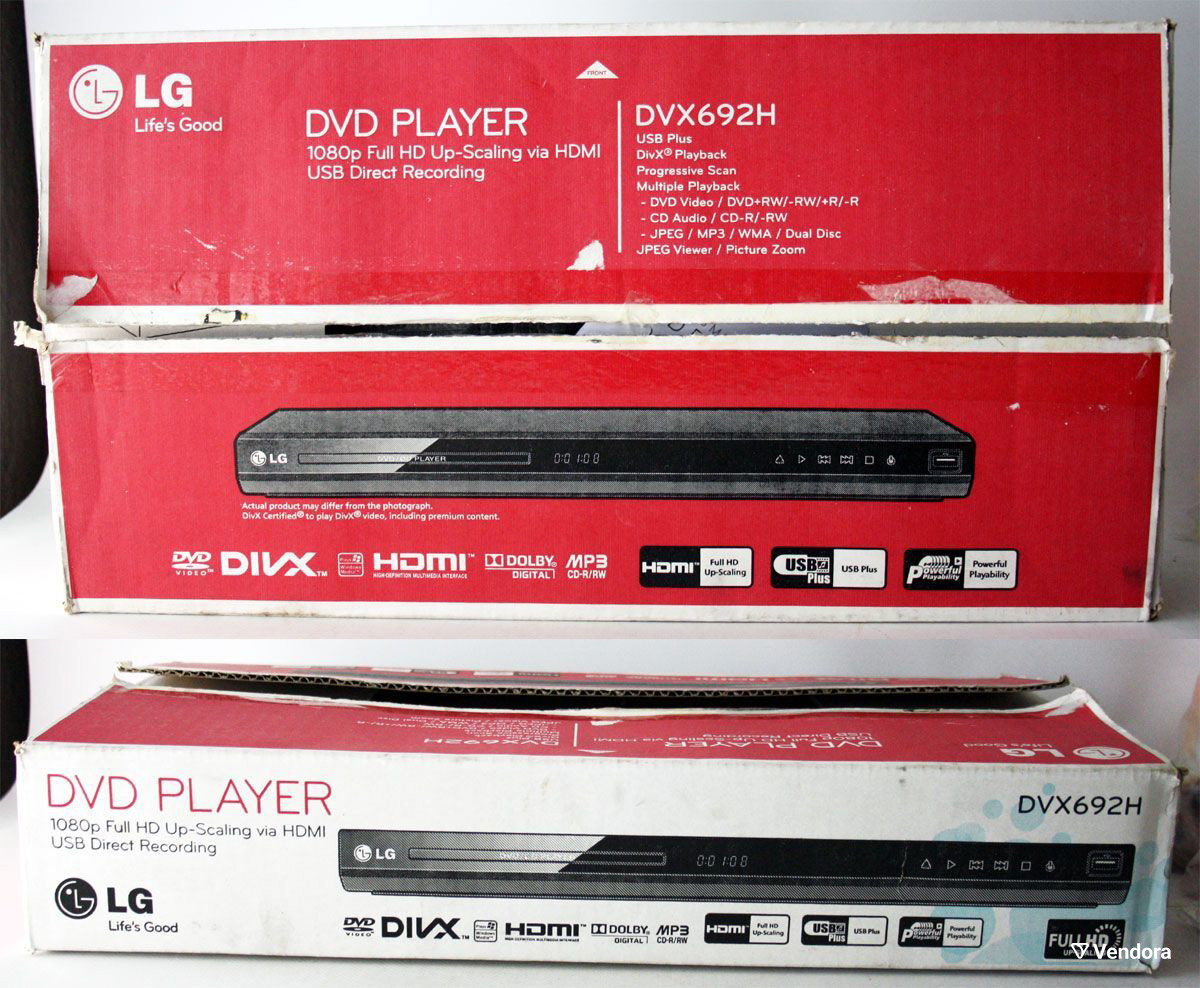 LG DVD Player DVX692H 1080p Full HD… - € 79,00 - Vendora.gr