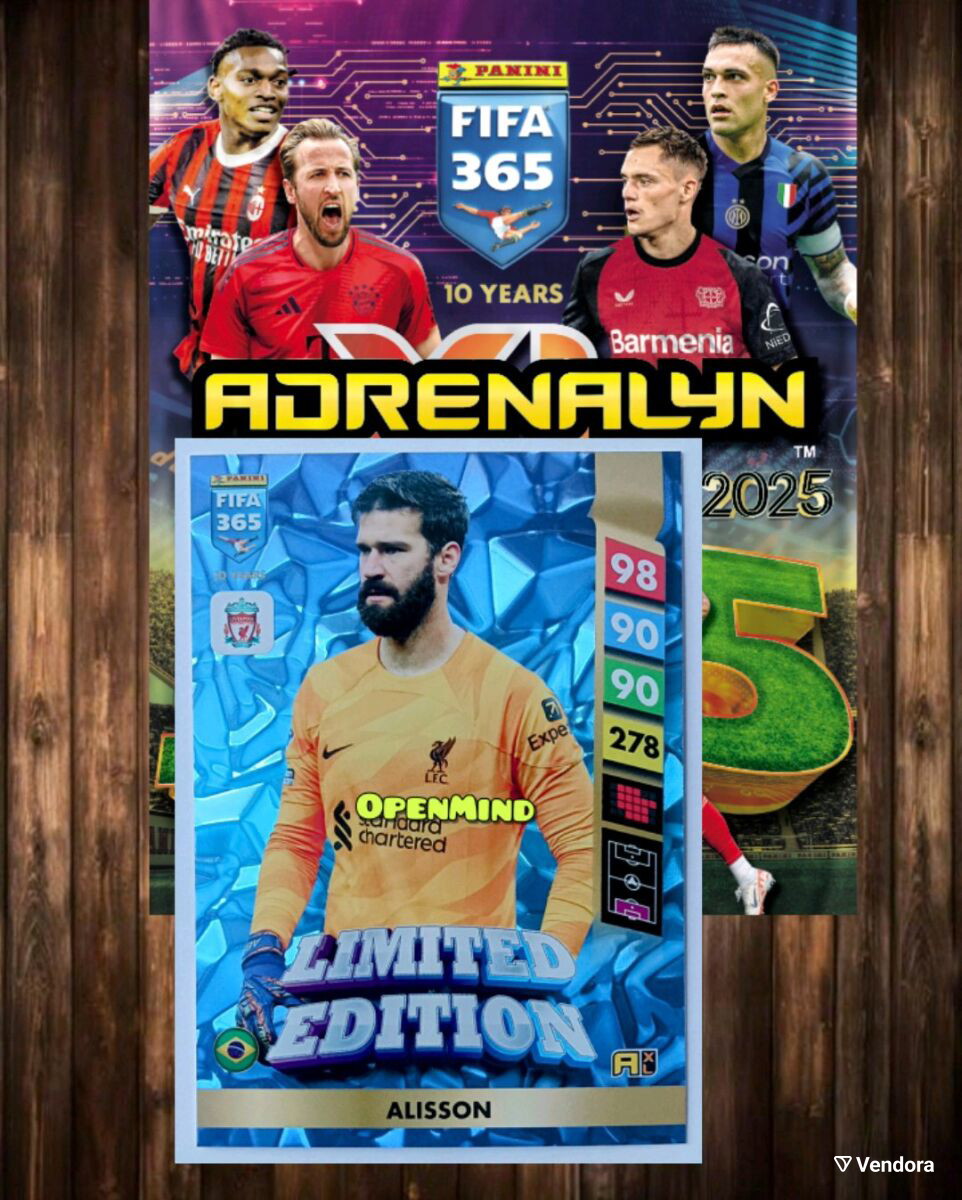 Κάρτα Alisson Limited Edition Fifa 365… - € 3,00 - Vendora.gr