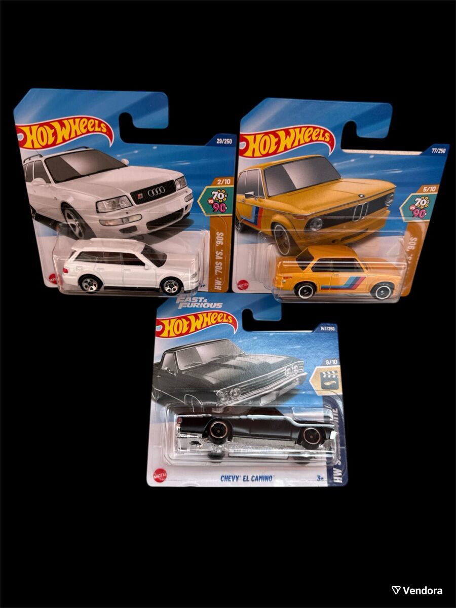 Hot Wheels BMW 2002, Audi Rs2 και Chevy… - € 14,00 - Vendora.gr