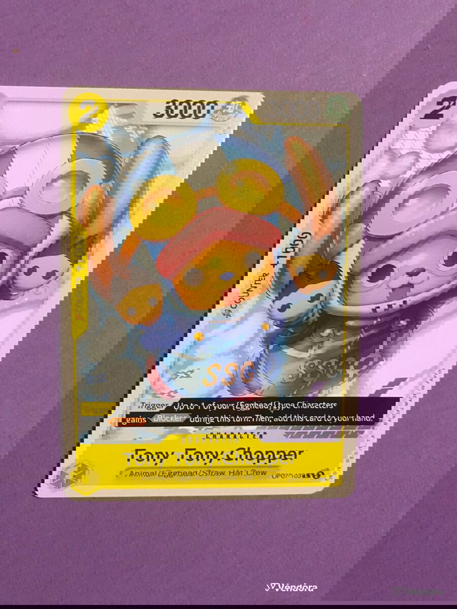 Κάρτα χαρακτήρα Tony Tony Chopper σαν… - € 0,40 - Vendora.gr