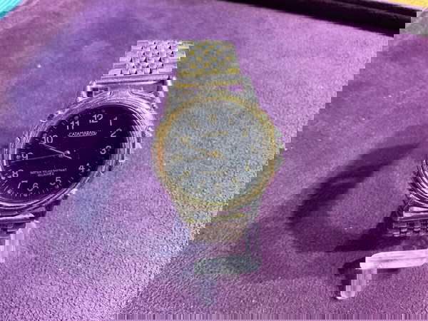 Vintage αυθεντικό ρολόι Catamaran με… - € 65,00 - Vendora