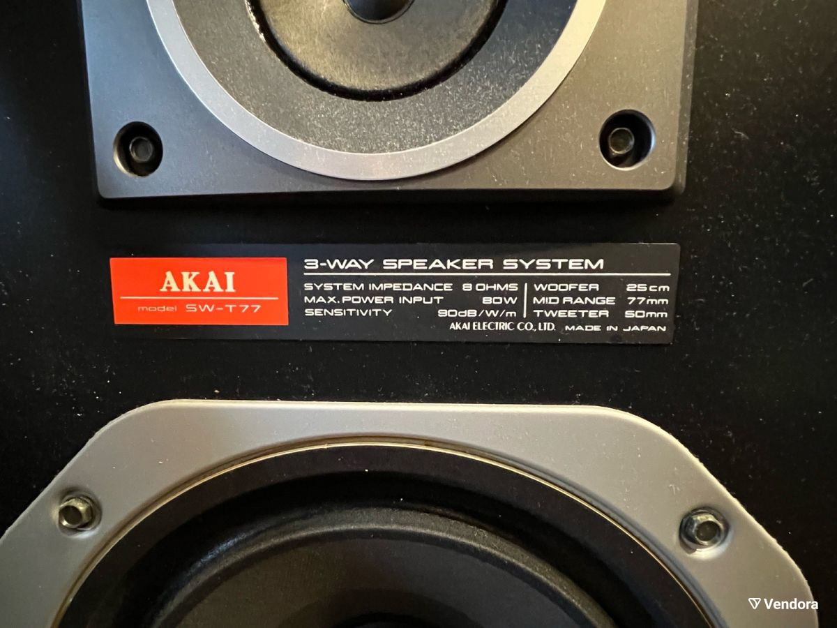 Old School Retro AKAI SPEAKERS - Woofer… - € 250,00 - Vendora.gr
