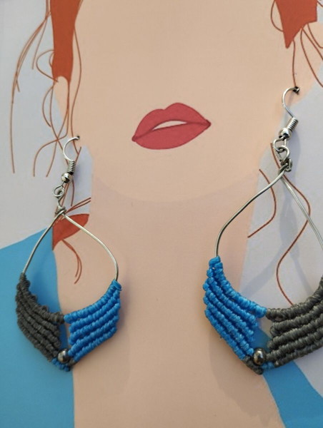 Σκουλαρίκια macrame - € 6,00 - Vendora