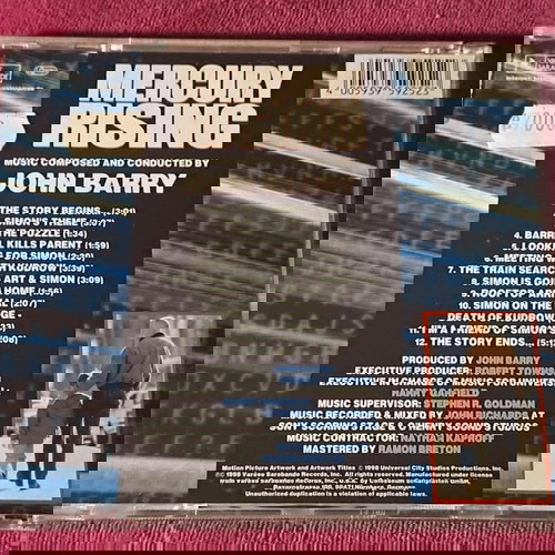 Mercury Rising Original Motion Picture… - € 20,00 - Vendora.gr