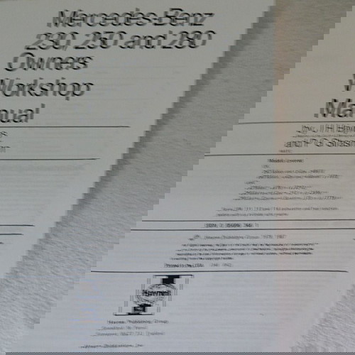 Mercedes - Benz 250 & 280 βιβλίο Owners… - € 12,00 - Vendora.gr