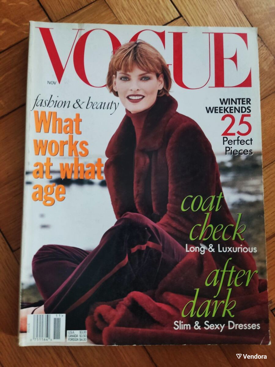 Περιοδικό Vogue November 1996… - € 35,00 - Vendora.gr