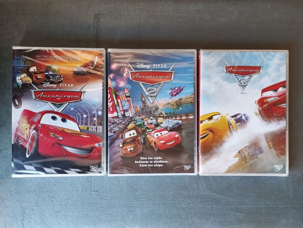 Αυτοκίνητα Disney Pixar - 3 ταινίες σε DVD… - € 25,00 - Vendora