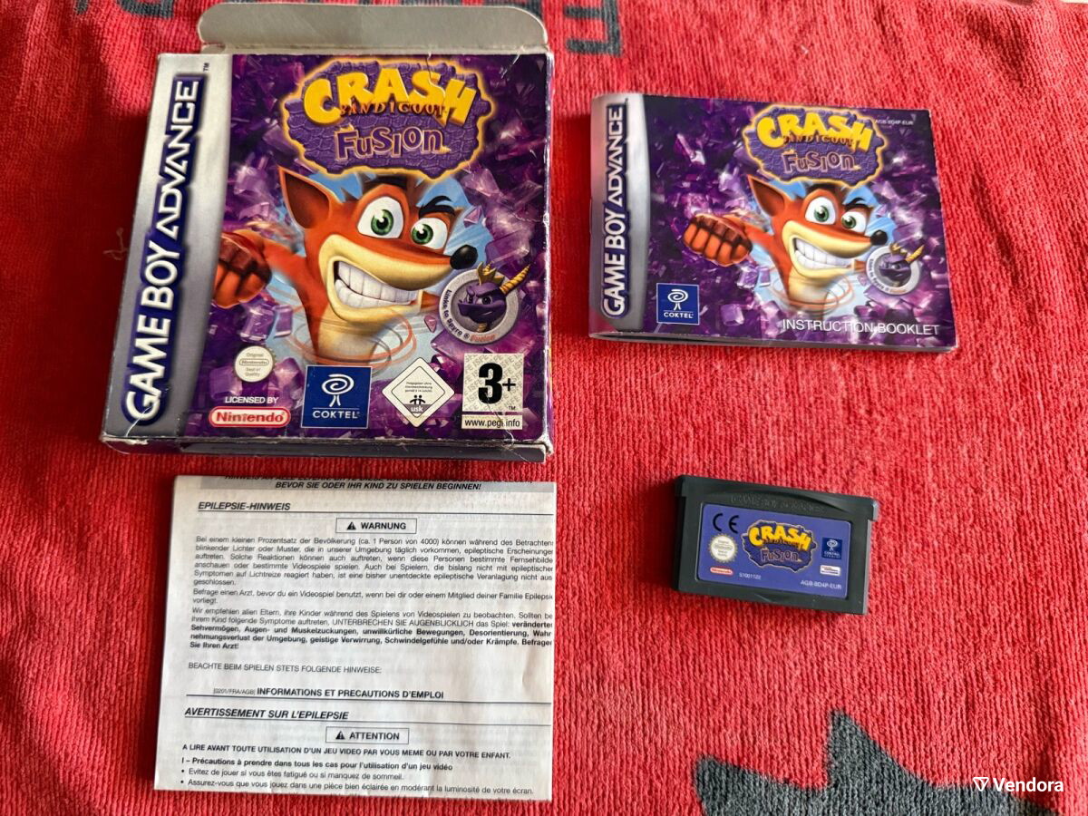 Crash Bandicoot Fusion παιχνίδι Game Boy… - € 40,00 - Vendora.gr