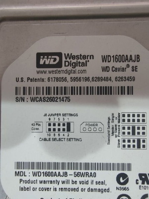 IDE σκληρός δίσκος Western Digital 160GB… - € 18,00 - Vendora.gr