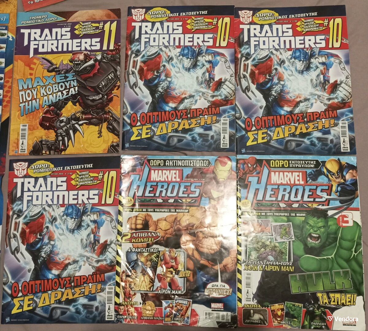 Συλλογή περιοδικών Marvel, Transformers,… - € 54,50 - Vendora.gr