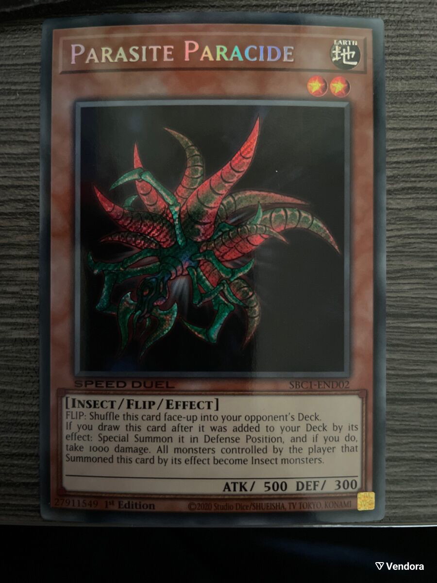 Parasite Paracide κάρτα Yu-Gi-Oh! σαν… - € 2,00 - Vendora.gr