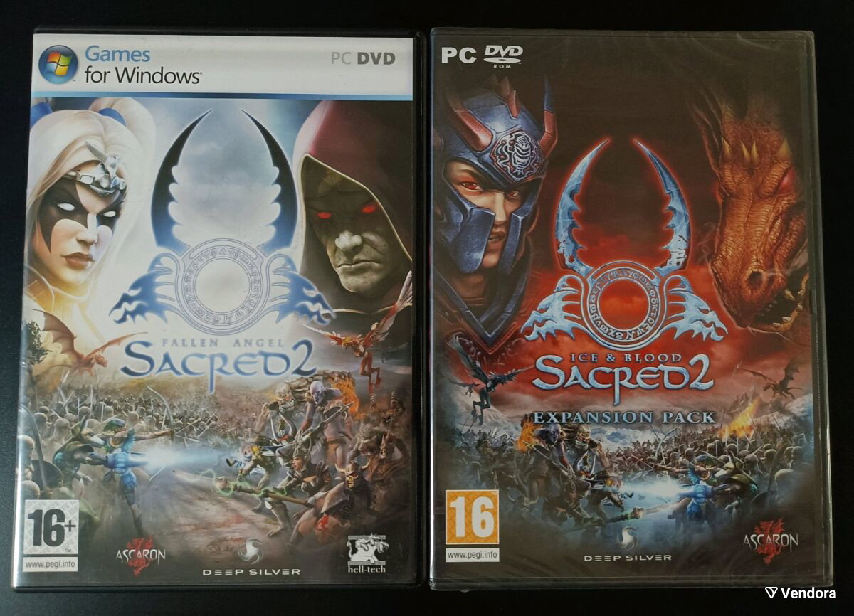 PC GAME ΠΑΚΕΤΟ SACRED 2 & EXPANSION - € 10,00 - Vendora.gr