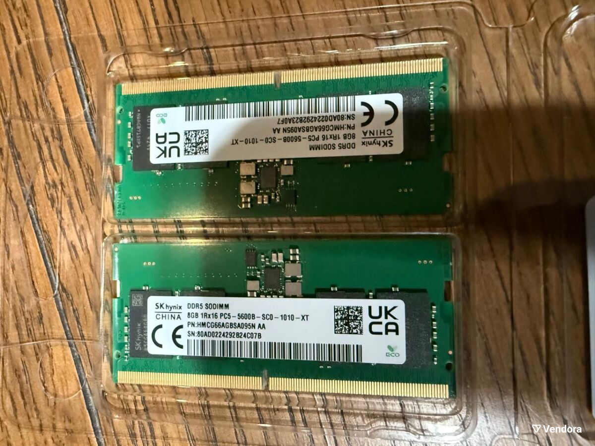 SK hynix DDR5 sodimm 2x8GB σαν καινούργιο - € 35,00 - Vendora.gr