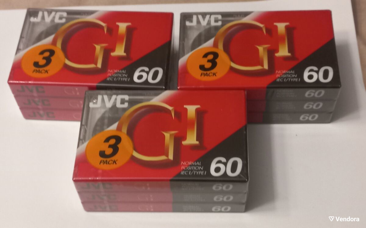 Κασέτες ήχου JVC 60 καινούργιες, πακέτο… - € 20,00 - Vendora.gr