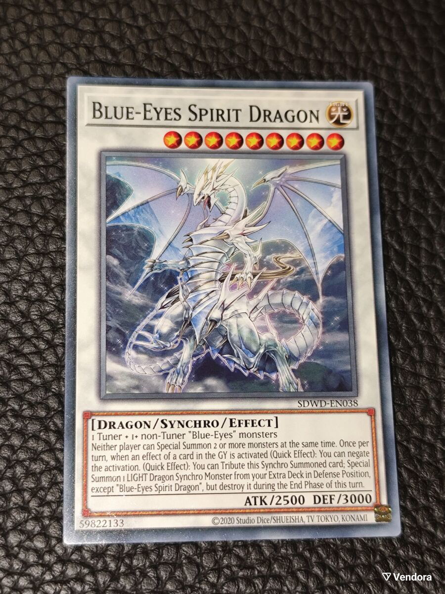 Blue-Eyes Spirit Dragon Yu-Gi-Oh κάρτα… - € 2,50 - Vendora.gr
