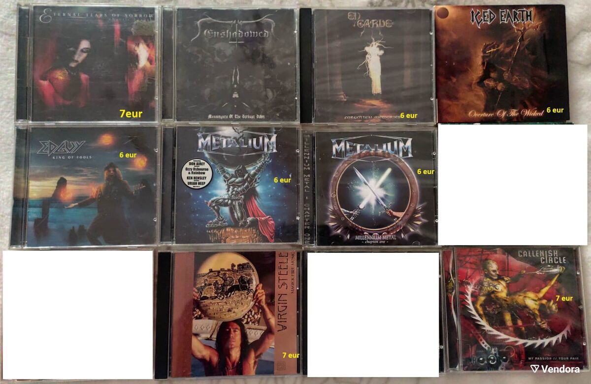 Heavy Metal CDs μεταχειρισμένα, σε πολύ… - € 7,00 - Vendora.gr