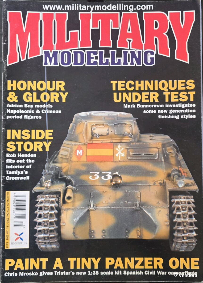 Military Modelling Δεκέμβριος 2002 σαν… - € 5,00 - Vendora.gr
