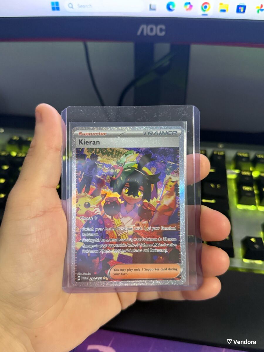 Kieran Pokemon κάρτα σαν καινούργιο… - € 23,00 - Vendora.gr