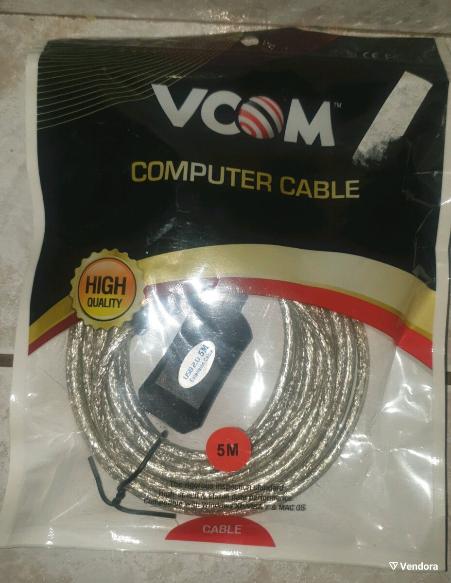 VCOM καλώδιο USB 2.0 USB-A αρσενικό -… - € 7,00 - Vendora.gr