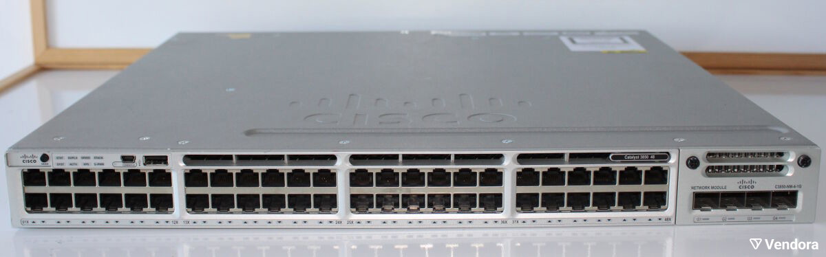 Διακόπτης Cisco Catalyst WS-C3850-48T-E… - € 530,00 - Vendora.gr